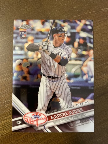 2017 Topps Chrome Update Aaron Judge Rookie Debut Card #HMT50, 2022 AL ...