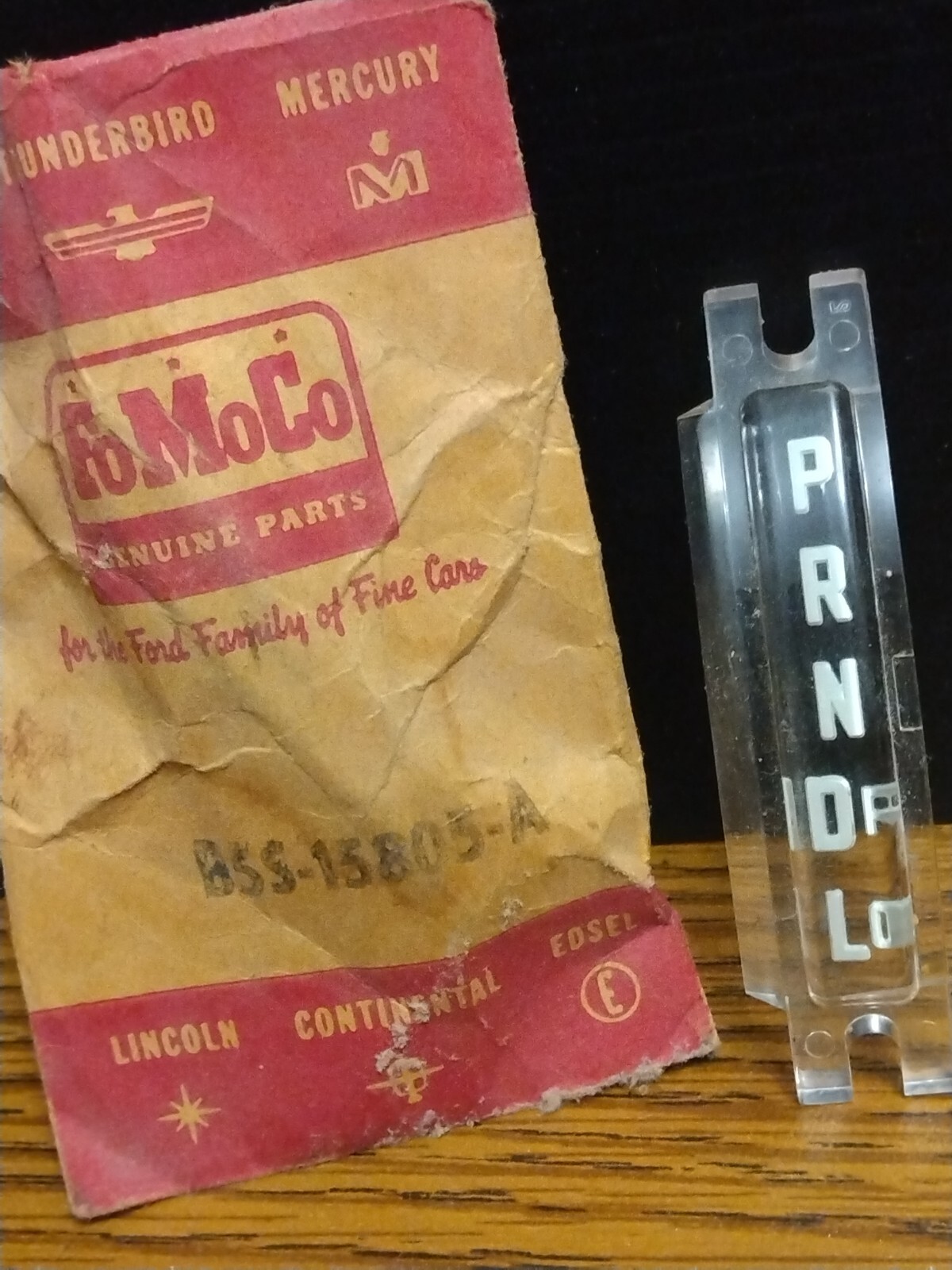 (1) 55 56 57 Ford Thunderbird Shift Indicator Lens OEM Vintage NOS B55 ...