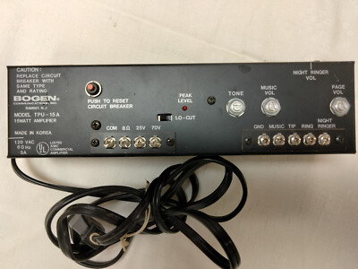 Bogen TPU-15A Telephone Paging Amplifier | eBay