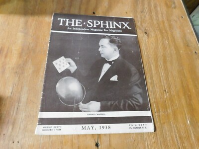 The Sphinx Magic Magicians Magazine May 1938 Loring Campbell | eBay