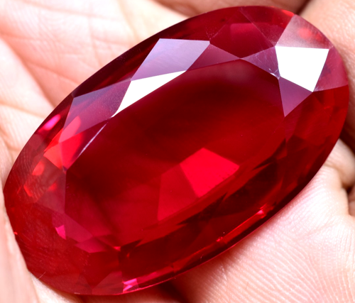 Natural 104.00 Ct Mogok Pink Huge Ruby Sparkling GGL Certified Loose ...