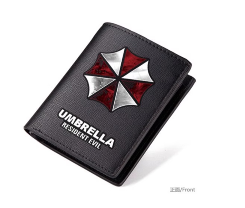 Umbrella Resident Evil Men's PU Leather Casual Purse Bifold Wallet Gift ...