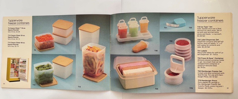 Vintage Tupperware Home Parties Catalog 1982 Dart Industries Inc 43 ...