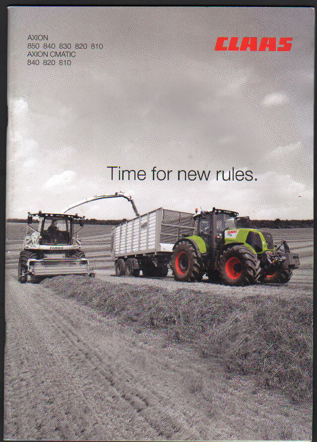 CLAAS "AXION" Tractor Brochure Leaflet | eBay UK