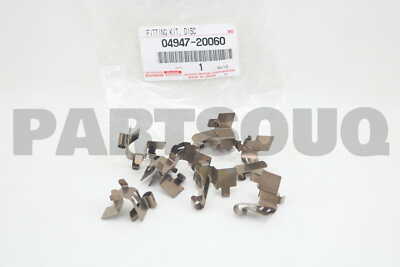 0494720060 Genuine Toyota FITTING KIT, DISC BRAKE, FRONT 04947-20060 | eBay