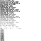 Carburetor 11-1255 For Buick Caddy Chevy Oldsmobile Pontiac 307 Engine ...