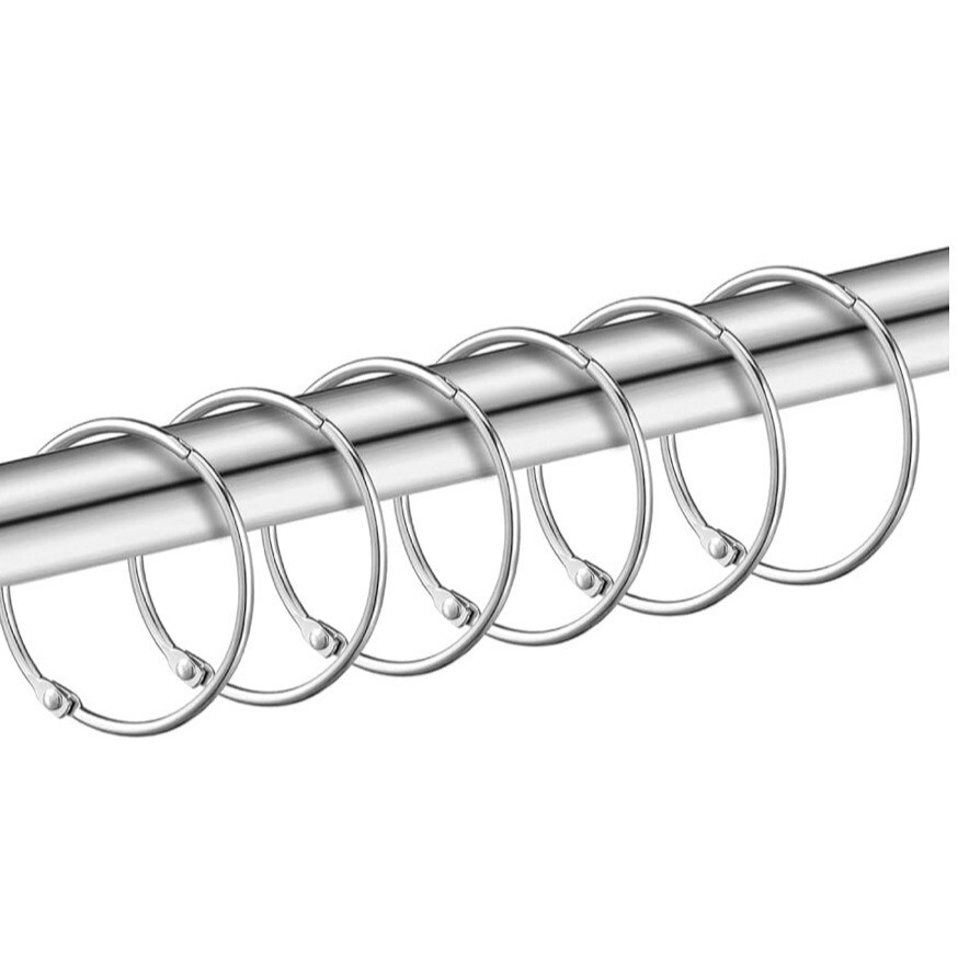 Curtain rings pack of 14 - shower curtain, key ring, binder, etc. | eBay