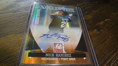 2011 DONRUSS ELITE # 158/634 NICK RAMIREZ AUTOGRAPHED BASEBALL CARD | eBay