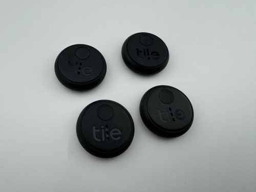 [4-PACK] TILE STICKER (2020) SMALL ADHESIVE BLUETOOTH TRACKER FINDER ...