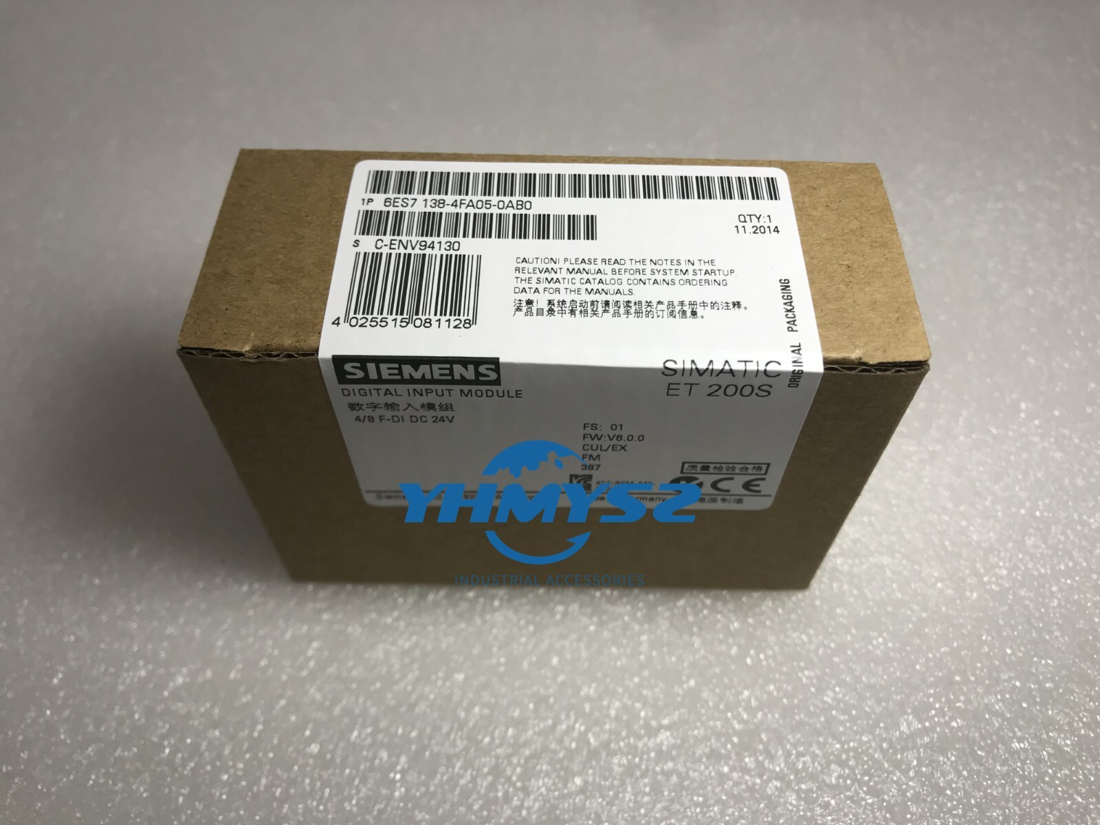 New Siemens 6ES7 138-4FA05-0AB0 ET200S module 6ES7138-4FA05-0AB0 In Box ...
