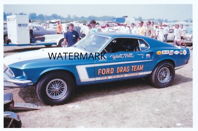 1960s NHRA Drag Racing-HUBERT PLATT-1969 Mustang 428 CJ-INDY Nats-FORD ...
