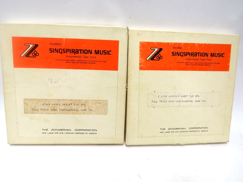 Lot Of 2 Vintage Another Singspiration Music Reel To Reel Instrumental ...