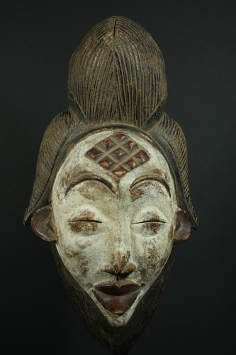 African Okuyi face mask - PUNU tribe - Gabon, TRIBAL ART, AFRICAN ART ...