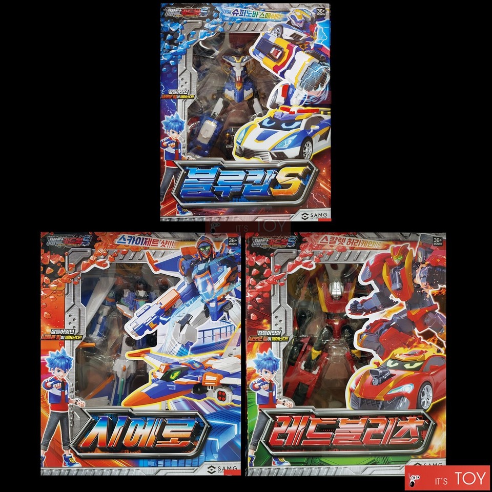 Metal Cardbot S BLUE COP-S CIELO REDBLITZ MUSCLEHYDE GIGANTREX 5-Robots ...
