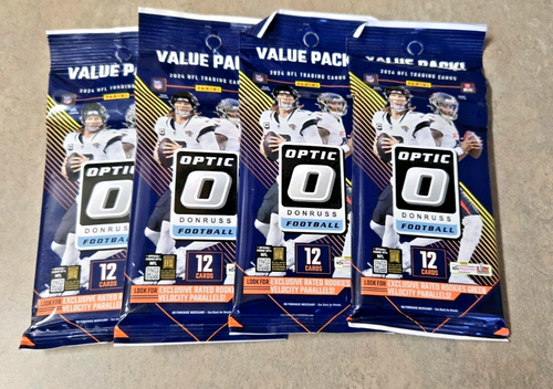 2024 Optic Football 4 Value Pack 12 card Sealed Packs | eBay