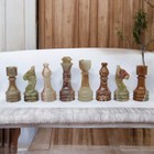 Marble Chess Set with Gift Case - Onyx green&Black Chess Set - 12 Inch ...