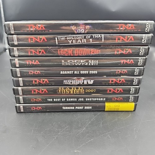 TNA Wrestling DVD Lot of 9 Kurt Angle Samoa Joe Sting AJ Styles ...
