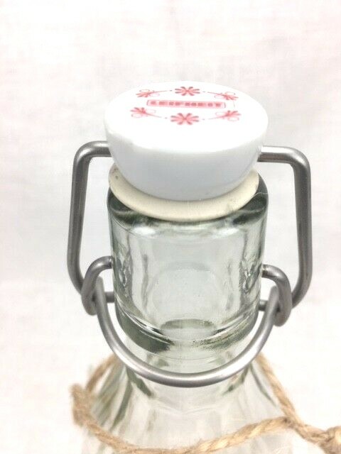 Leifheit Reusable 500ml Glass Bottle With Shackle Lock Stopper Durable ...