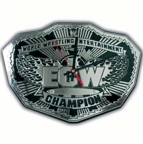 wwe wwf ljn classic superstars ecw championship belt wall clock | eBay