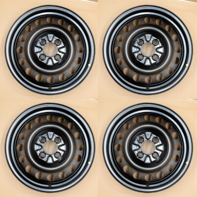 "2013-2019 Nissan Versa 15"" Black Steel Wheel Set of 4 | 62579 | OEM ...