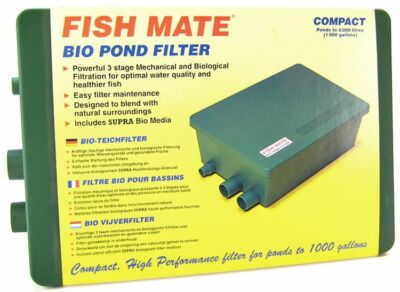 Fish Mate Compact bio Pond Filter Max Pond 1,000 Gallons (500 GPH) | eBay