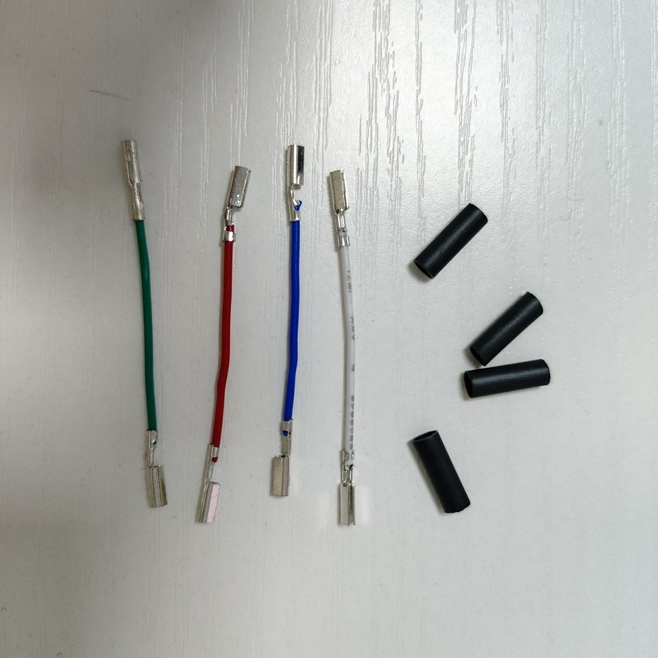 4PCS Silver Turntable Phono Cartridge Headshell Wires Leads Cables fits ...