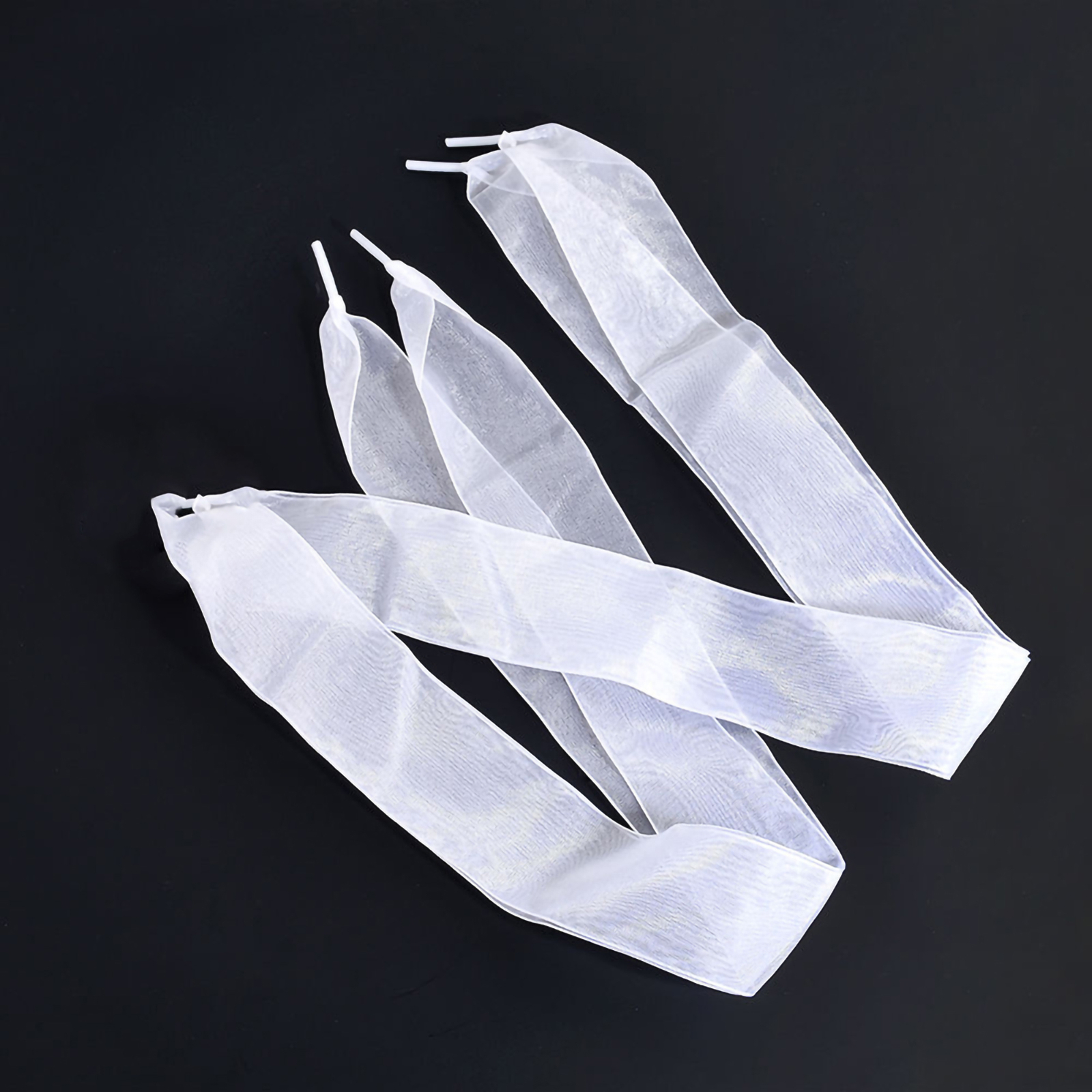 1 Pair Solid Color Shoelaces 110cm Replacement Ribbon Satin Shoelaces ...