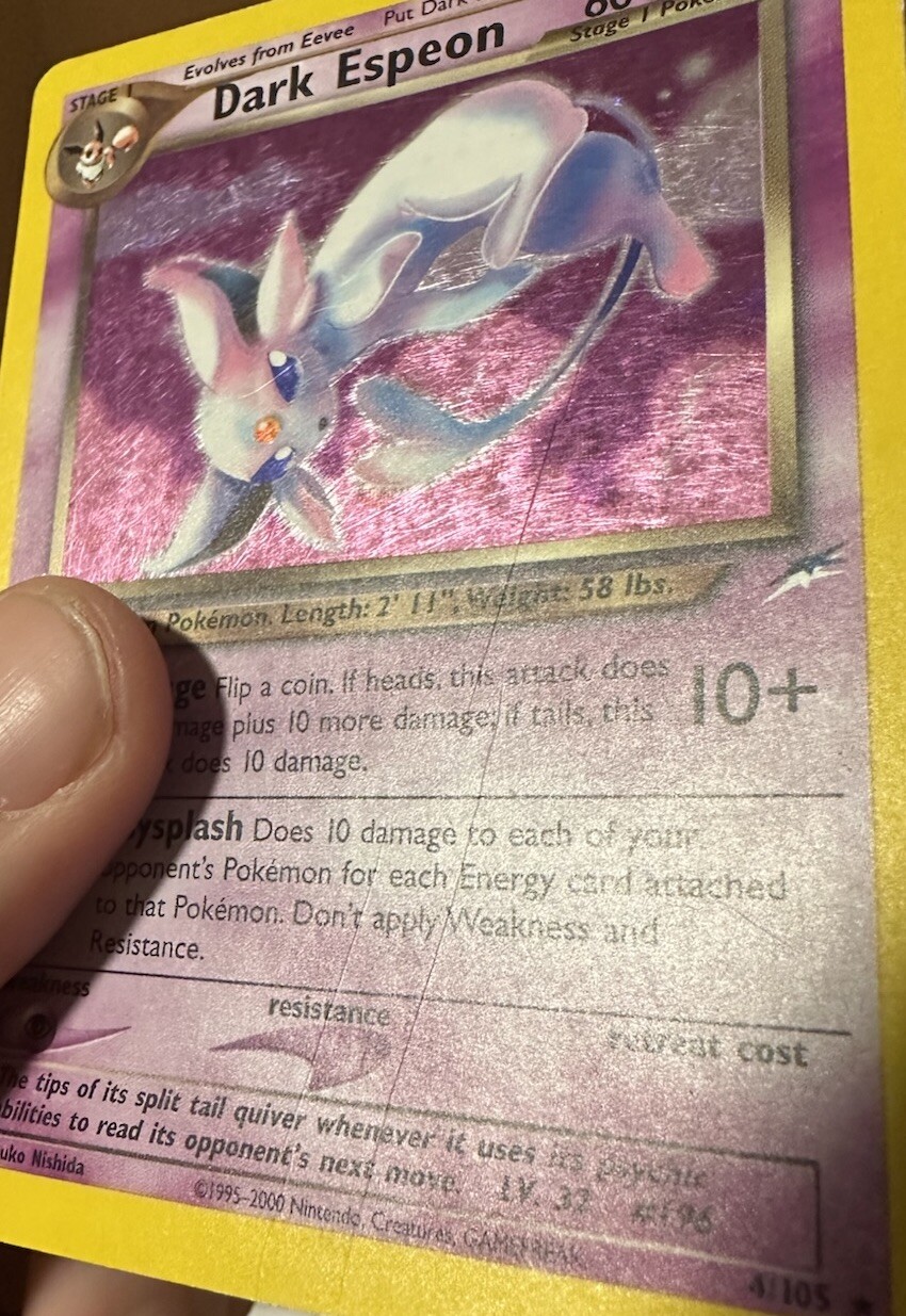 Dark Espeon 4/105 Neo Destiny Holo | eBay