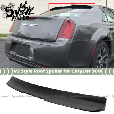FOR 2011+ CHRYSLER 300 300S 300C SRT V STYLE GLOSSY BLACK REAR ROOF ...