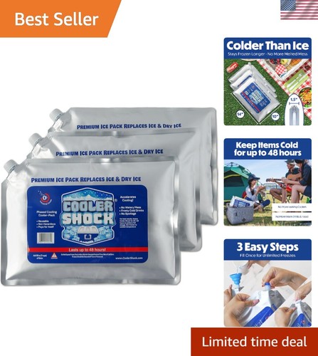 Portable Reusable Ice Packs for Coolers, Camping and Fishing - Easy ...