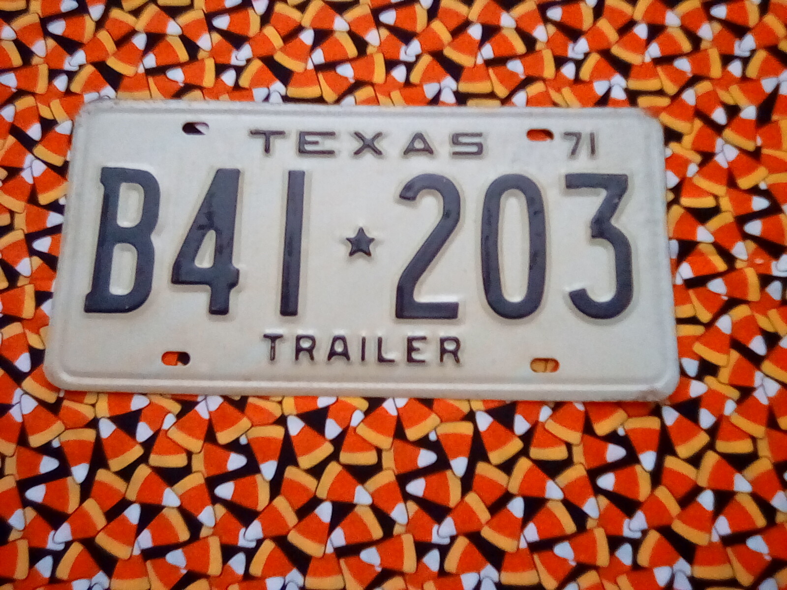 1971 TEXAS TRAILER LICENSE PLATE B41203 | eBay