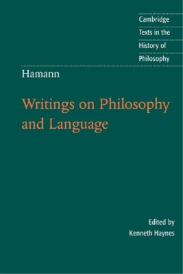 Kenneth Haynes Hamann: Writings on Philosophy and Language (Poche) | eBay