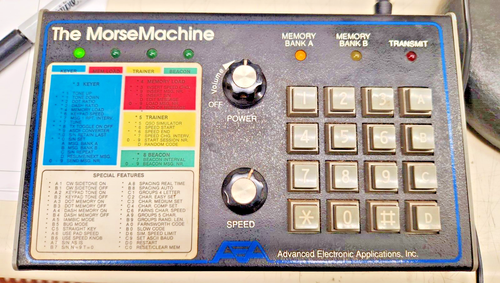 Advanced Electronics Applications The Morse Machine MM-3 Keyer, TESTED ...