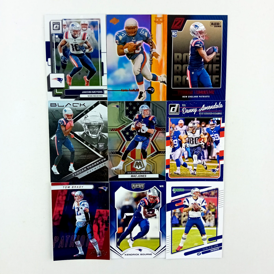 55x New England Patriots American Football Card Lot NFL Mixed Years ...