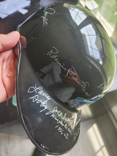 1998 MLB ALL STAR GAME HELMET SIGNED BY 10 BALL PLAYERS INCLUDES ...