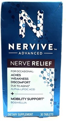 nervive nerve relief 30 total tablets exp august 2026 | eBay