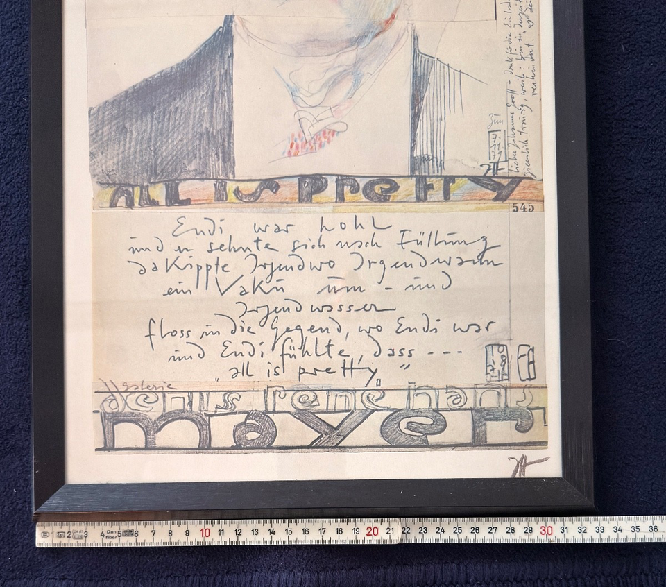 Horst Janssen „Andy Warhol: All is Pretty“ 1979- Gerahmnte Offset ...