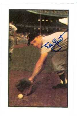 Ed Yost autographed baseball card (Senators) 1983 BGHLI Reprint #116 ...