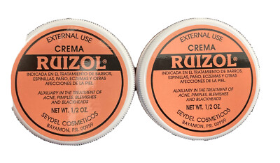 2 X Ruizol For Acne,Pimples,Blackheads 1/2 oz.Espinillas,Barros, Paño ...