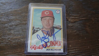 1978 TOPPS JACK BILLINGHAM AUTOGRAPHED BASEBALL CARD | eBay