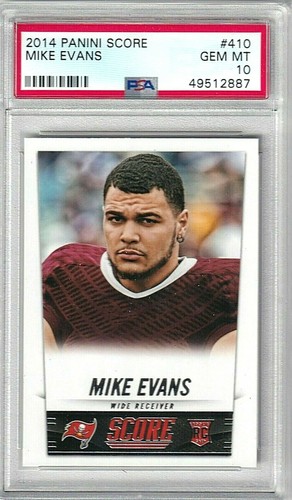 2014 MIKE EVANS RC PSA 10 Panini Score #410; Rookie Card; POP 1 of 30 ...