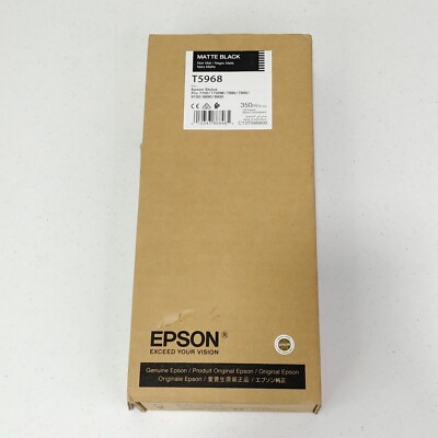 Epson Stylus T5968 Matte Black Genuine Original Cartridge 350ml | eBay