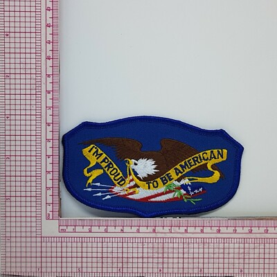 I'm Proud To Be American Patch Applique Crest Logo E1 | eBay