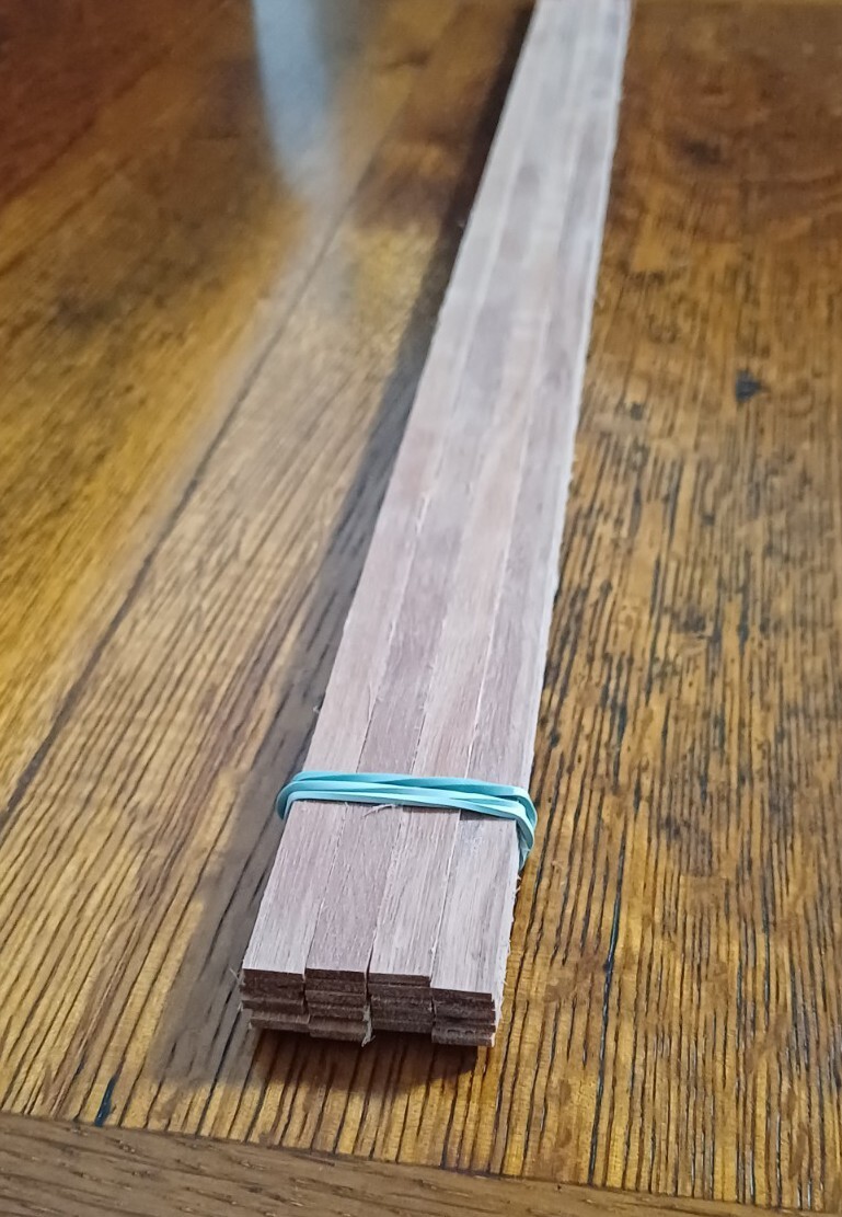 500x8x2 Gum Model Boat Decking beautiful hardwood strips for modelling ...