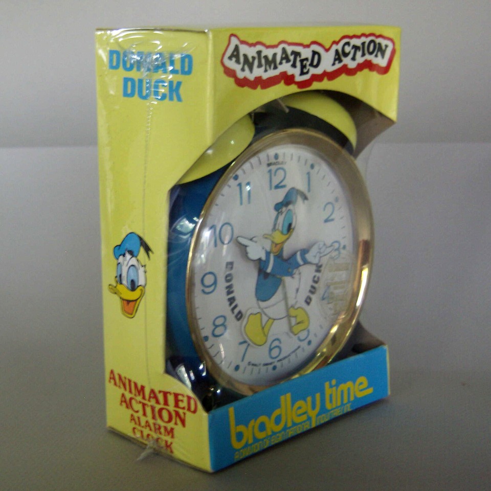 Vintage Donald Duck 50th Birthday Novelty Animated Walking Feet Alarm ...