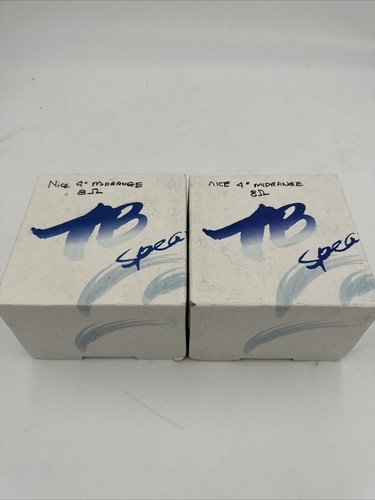 Tang Band TB Speakers 4” Midrange 8 Ohms PAIR Vintage Old Stock W4-654S ...