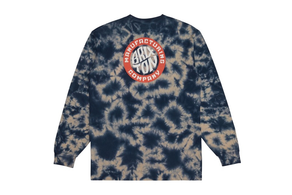 BRIXTON TAB LONGSLEEVE NEU NAVY TIE DYE GR: M BRIXTON SUPPLY | eBay.de