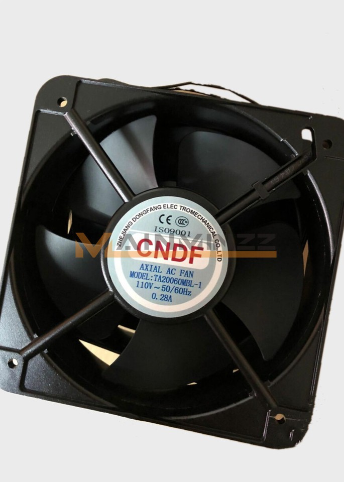 1PCS New CNDF Fan TA20060MBL-1 AC 110V 0.28A 20060 20CM 2 Wire | eBay