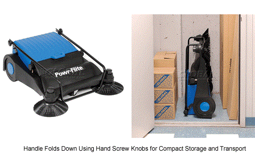 Powr-Flite PS320 Manual Push Sweeper 32" for sale online | eBay