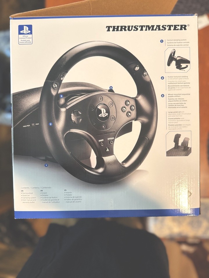 Thrustmaster T80 Playstation PS3 PS4 Racing Steering Wheel Pedals ...